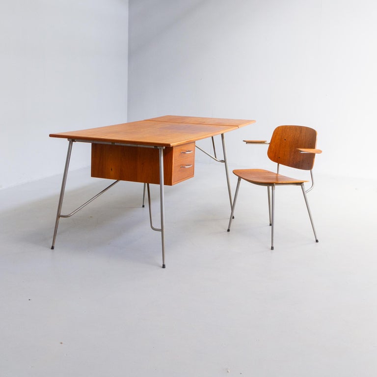 50s Borge Mogensen Desk Model 202 and Chair for Soborg, Denmark For ...