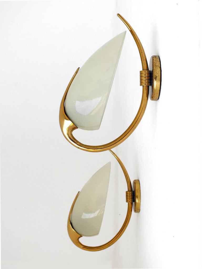 50s Lumen Milano Italy Two Wall Lamp, Oscar Torlasco Lumi Italy, Set of ...