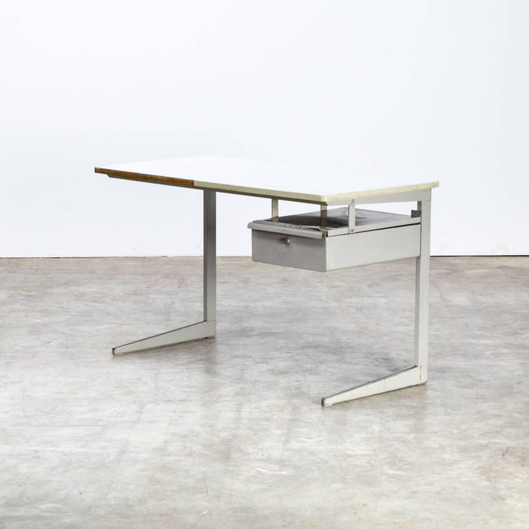 1950s Metal Friso Kramer Writing Desk Formica Worktop for Ahrend de ...