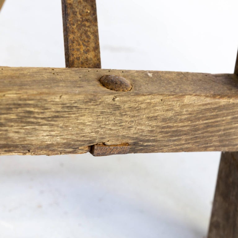 50s Organic Shaped Wooden Bench at 1stDibs