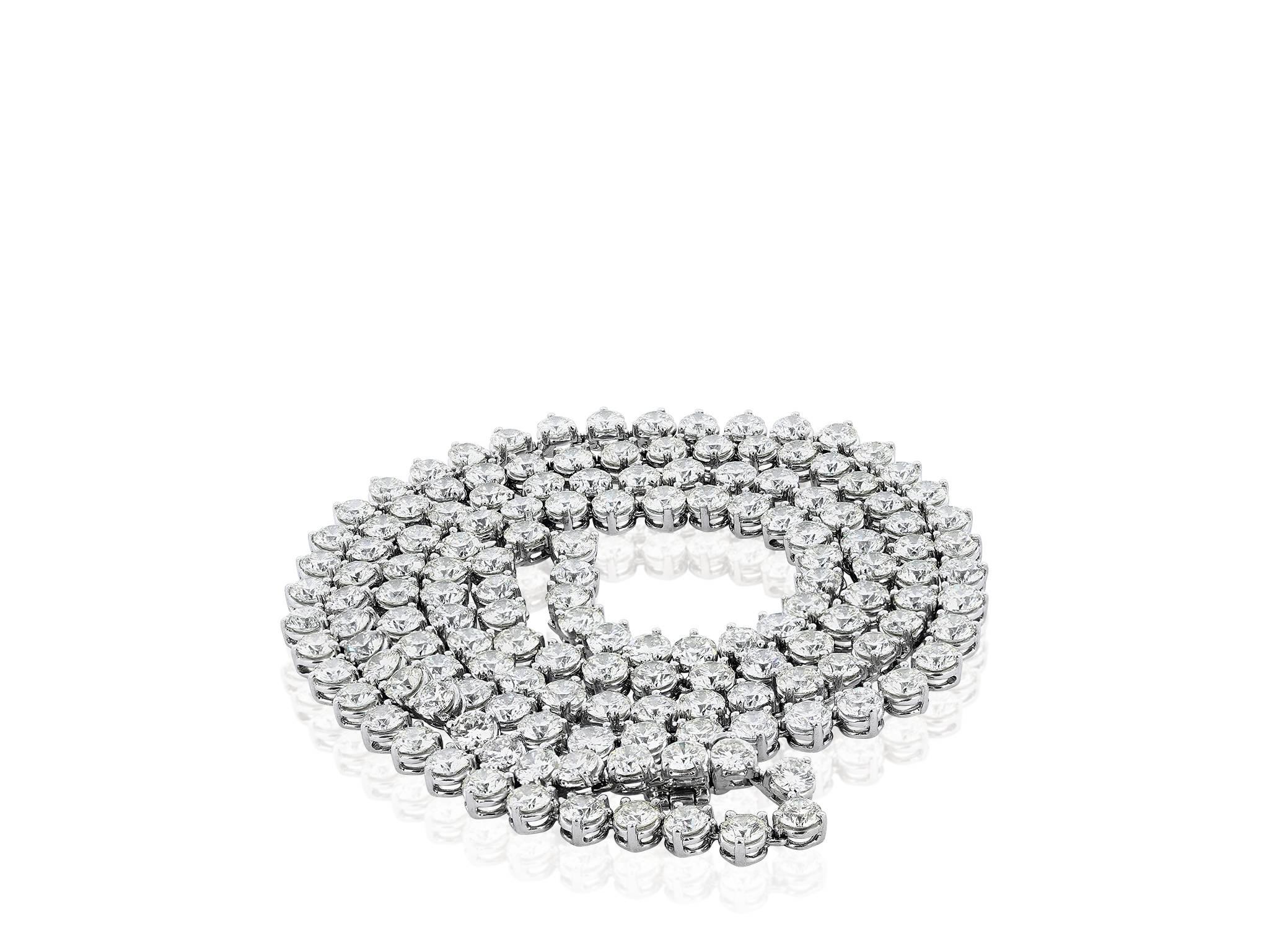 51.60 Carat Opera, Diamond Necklace For Sale at 1stDibs