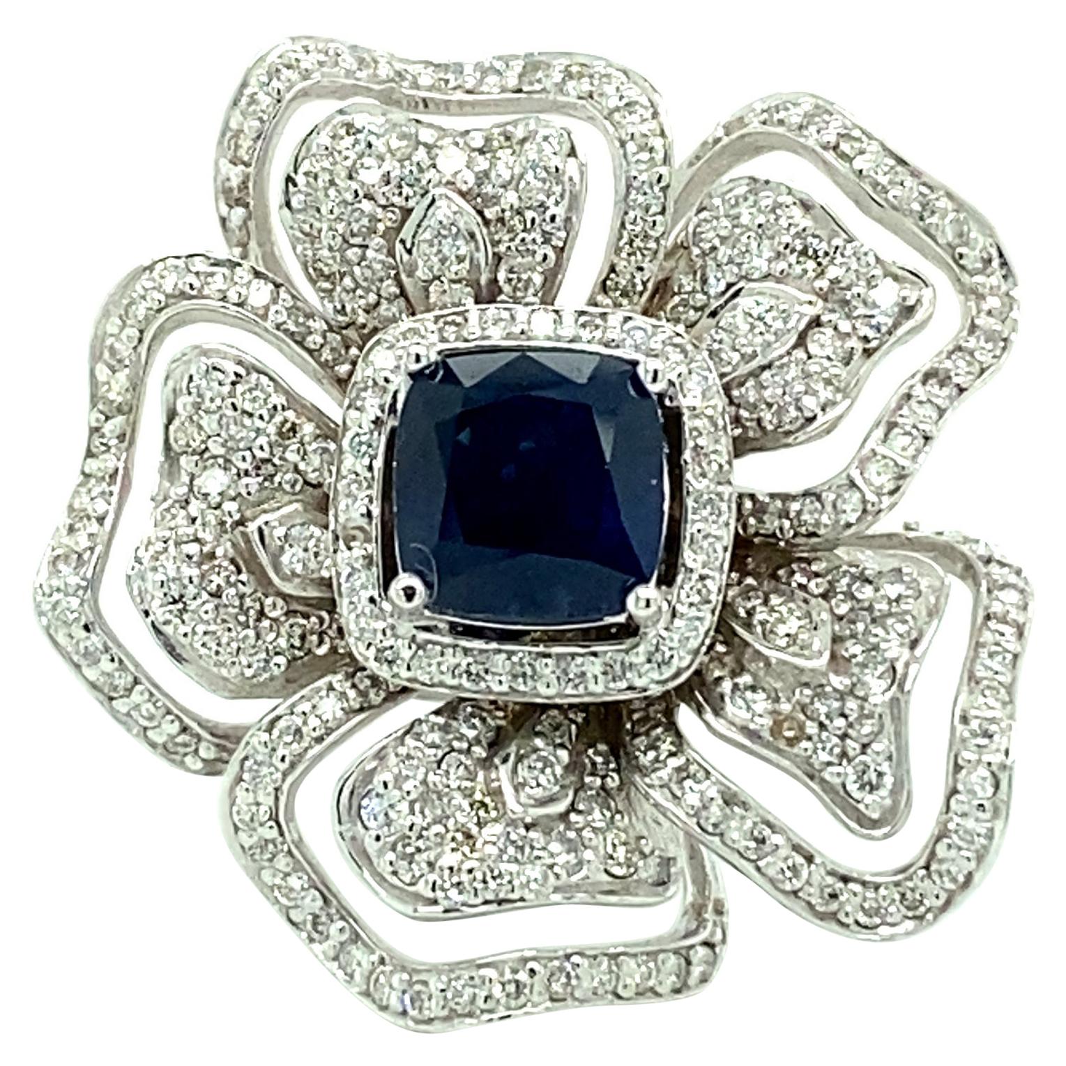 GIA Certified 10.00ct natural Blue Tanzanite diamonds ring 18kt Royal ...
