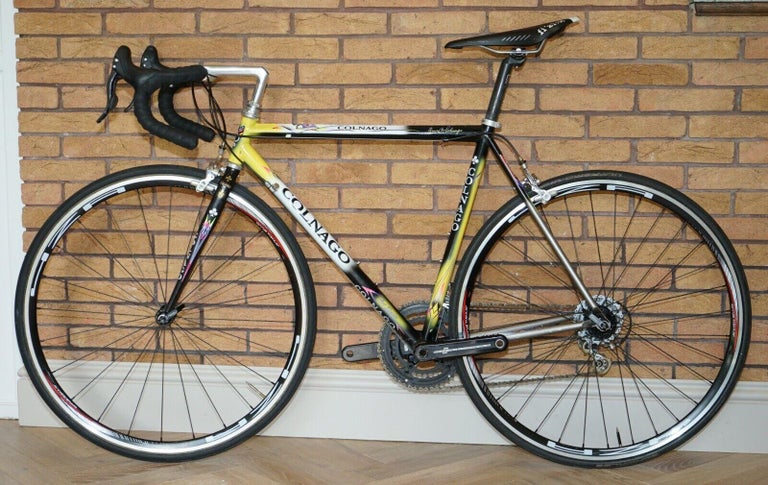 53.5CM RARE COLNAGO TITANIO TITANIUM ROAD BIKE ART DECOR PAiNT SCHEME ...