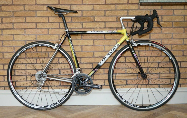 53.5CM RARE COLNAGO TITANIO TITANIUM ROAD BIKE ART DECOR PAiNT SCHEME ...