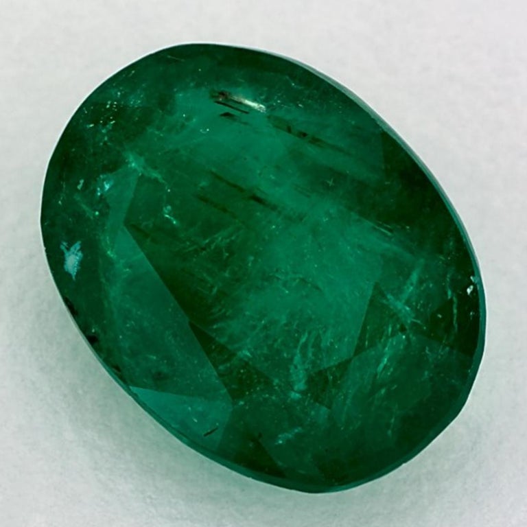 5.36 Carat Emerald Oval Loose Gemstone For Sale at 1stDibs