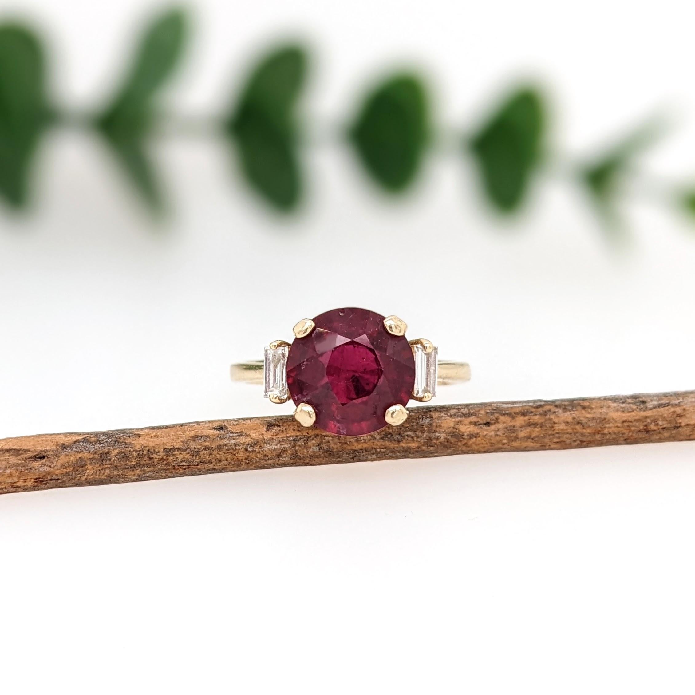 5.3ct Madagascar Ruby Ring w Earth Mined Diamonds in Solid 14K Gold ...