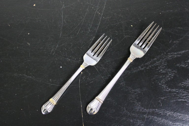 55 Vintage Yamazaki Carouselle Gold Stainless Flatware Silverware ...
