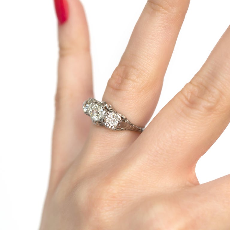 .56 Carat Diamond White Gold Engagement Ring For Sale at 1stDibs | .56 ...