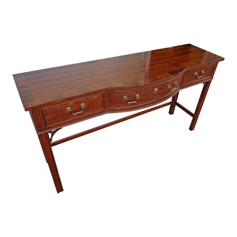 Sherrill Chippendale Style Console Table For Sale at 1stDibs
