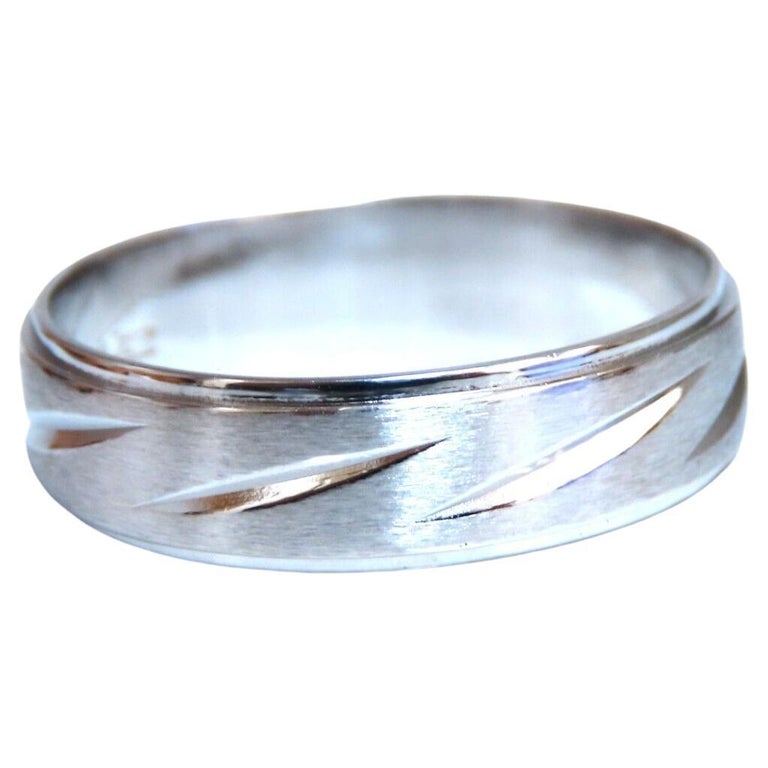 Classic Band 14kt Bright Cut 9.5 For Sale at 1stDibs