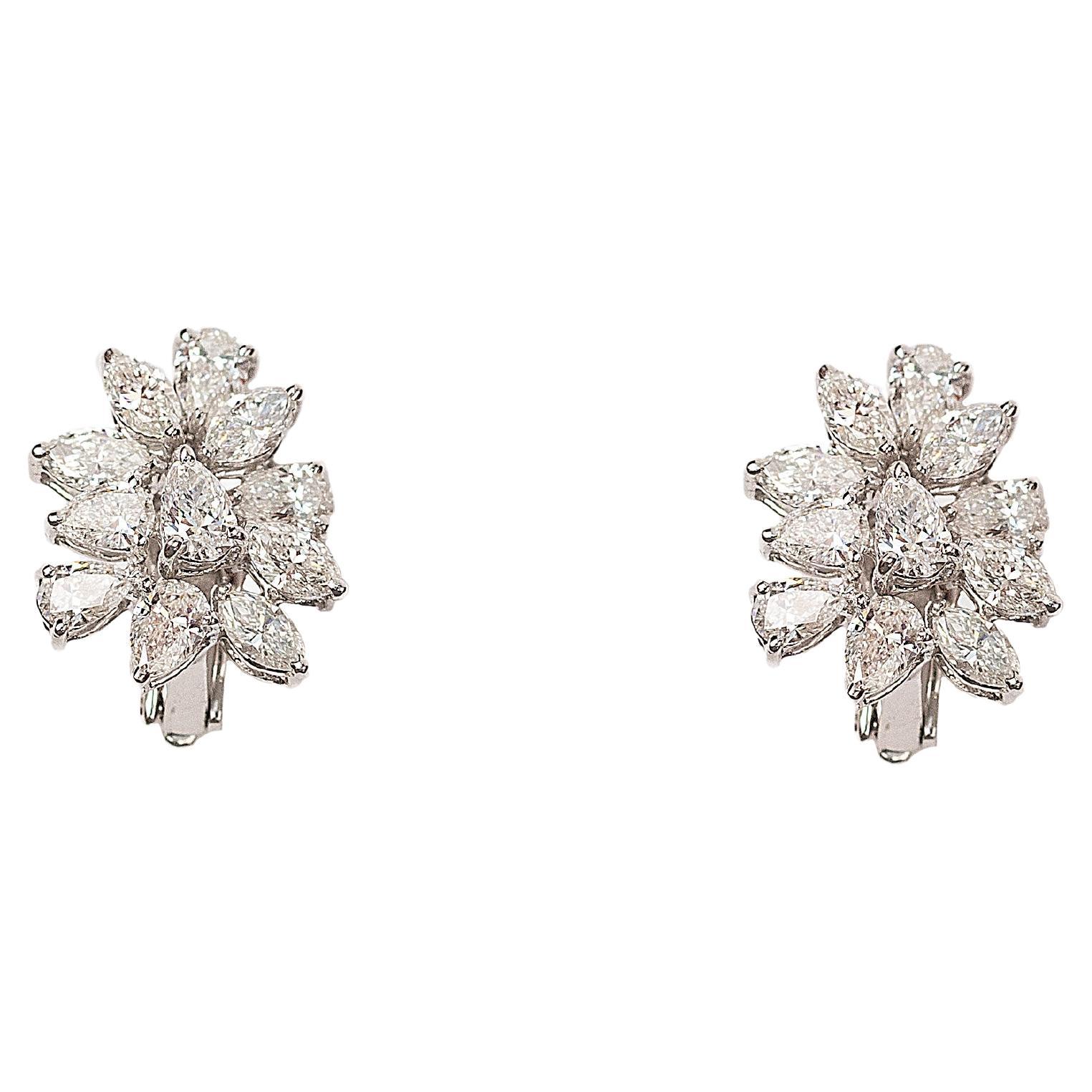 Fancy Shield Shape Diamond Stud Earrings For Sale (Free Shipping) at ...