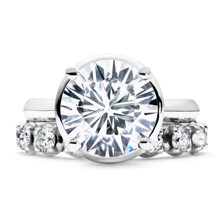 5ct Solitaire Traceable Diamond Ring In 18 Karat White Gold By Rocks ...