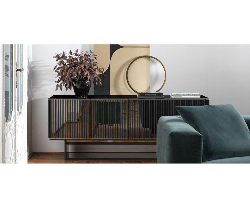 5th Avenue Ash Wood and Glass Credenza by Marcello Pozzi For Sale at ...