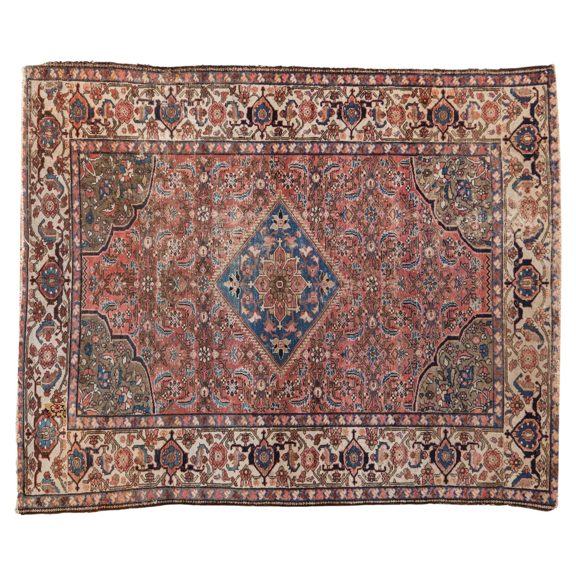 Fine Square Malayer with Animal Motifs, circa 1970 For Sale at 1stDibs