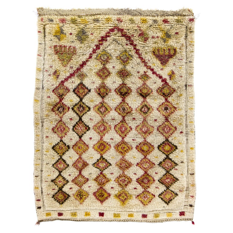5x6.3 Ft One of a Kind Antique Handmade Anatolian Tulu Rug with ...