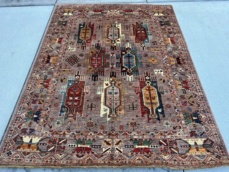Hand-Knotted Afghan Rug Premium Hand-Spun Afghan Wool Fair Trade For ...