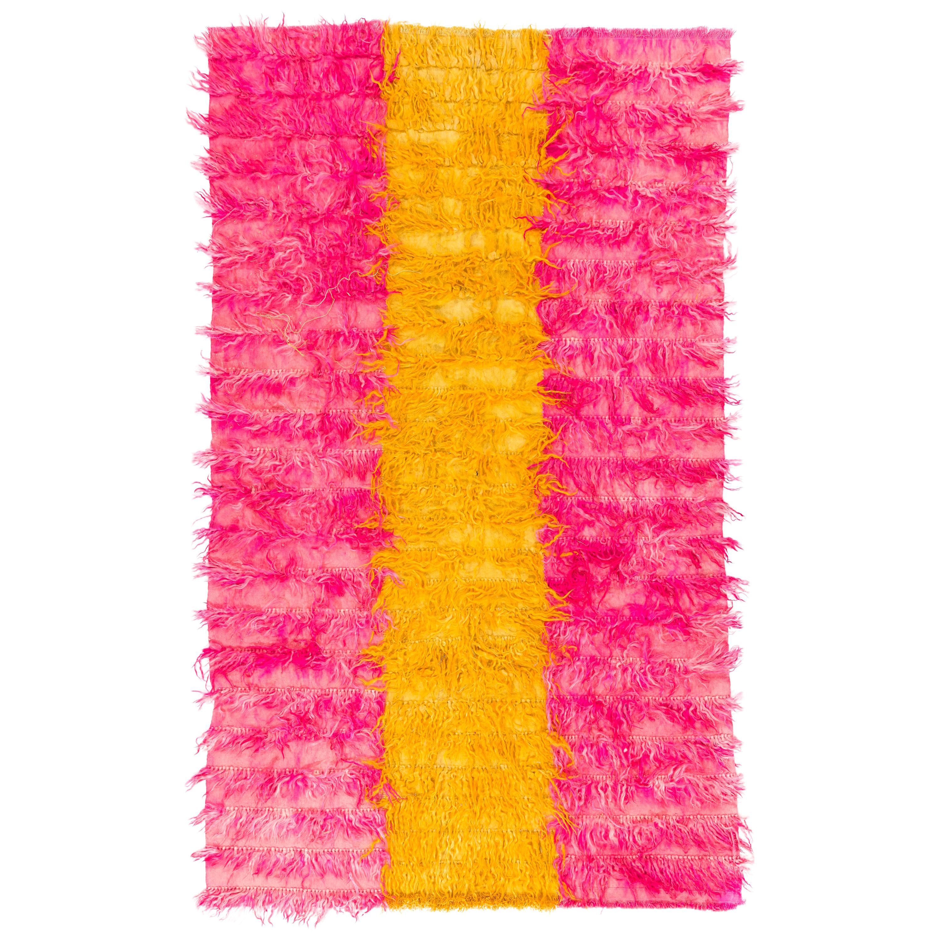 Tulu or Flokati Mid-Century Modern Shag Pile Rug at 1stDibs