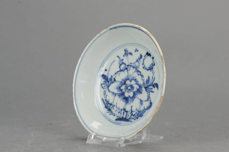 #6 Antique Chinese Porcelain Tianqi Chongzhen 16/17C Ming Peony Plate ...