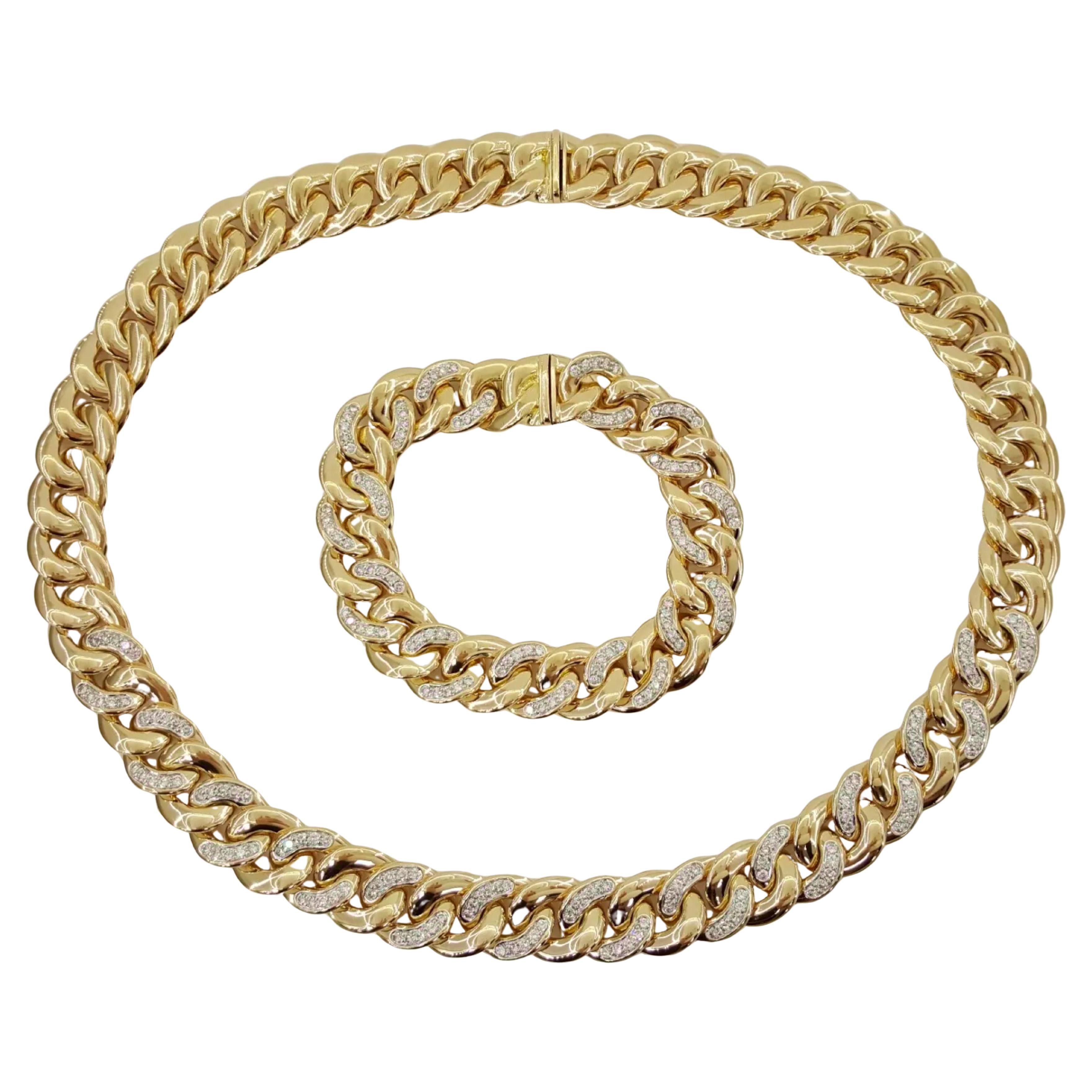 Tiffany and Co. Hardware Large Double Link Diamond Pendant Necklace in ...