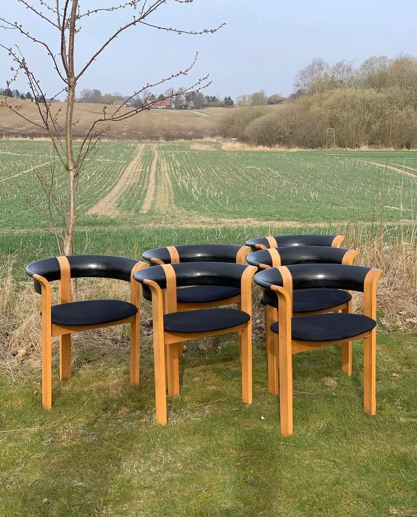 6 Dining Chairs by Rud Thygesen and Johnny Sørensen For Sale at 1stDibs