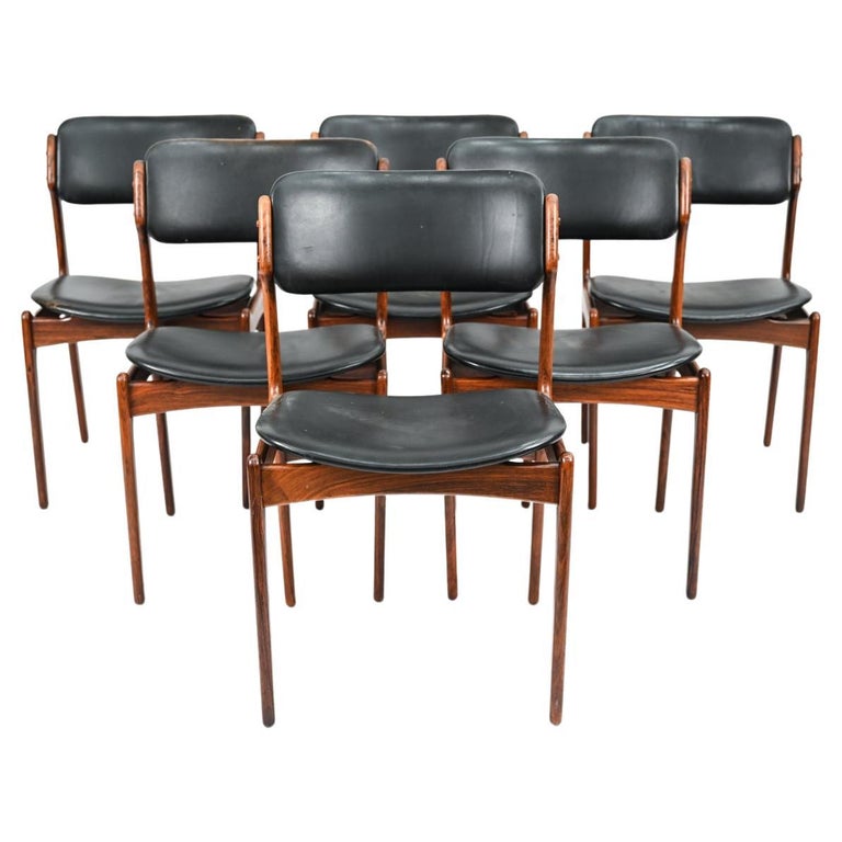 '6' Erik Buch Model 49 Rosewood Dining Chairs, C. 1960's For Sale at ...