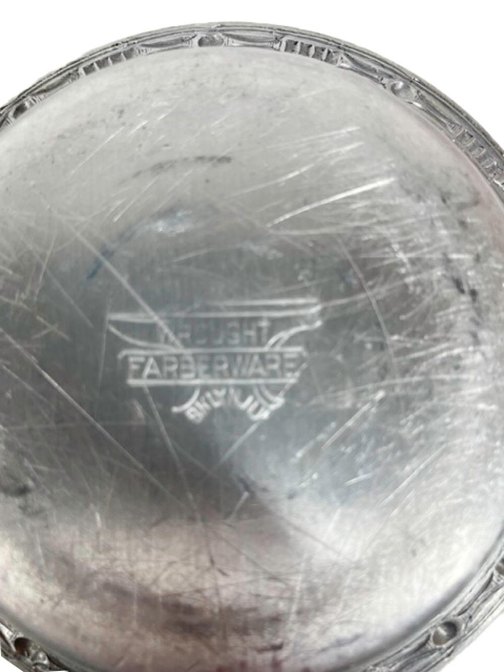 6 Hand Wrought Atomic Design, Aluminum and Ceramic Drink Coasters by ...