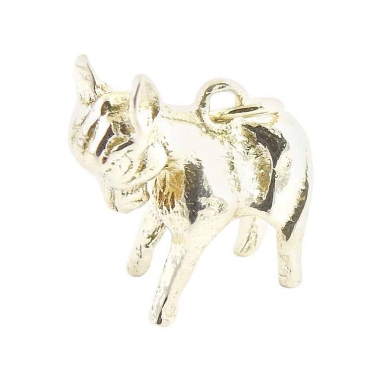 6 Karat Yellow Gold Donkey Charm For Sale at 1stDibs