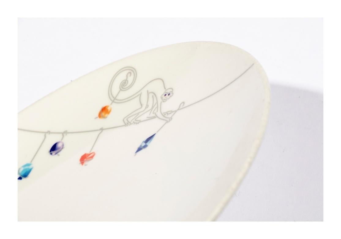 6 Le Cirque N.Y. Villeroy and Boch Dinner Plates Monkey with Gems For ...