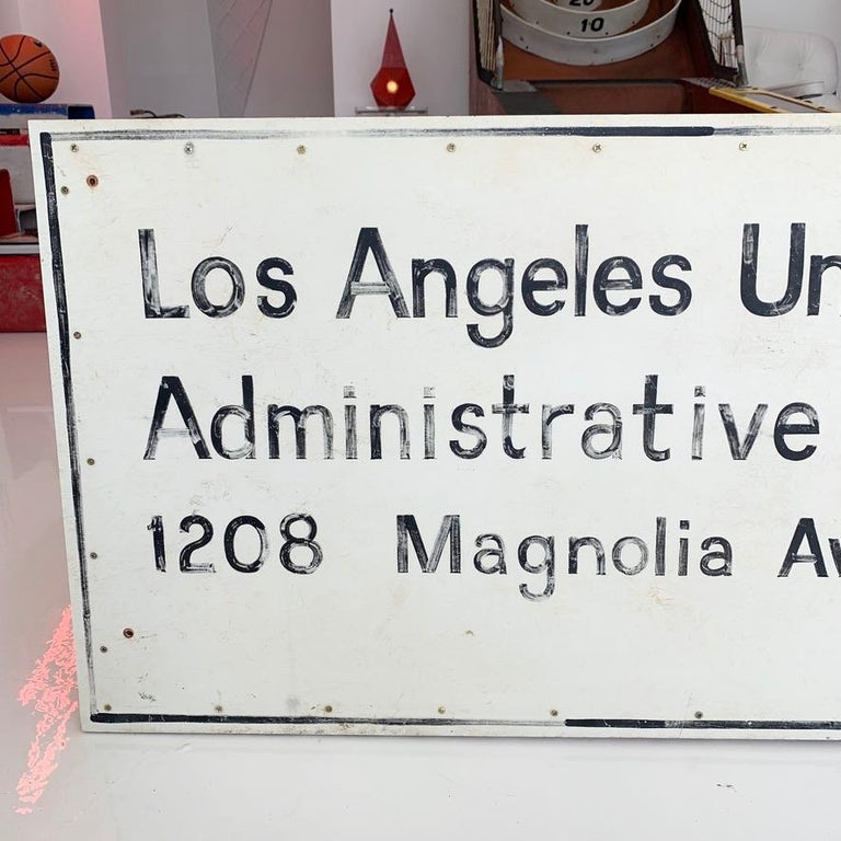 Los Angeles Unified School District Sign For Sale at 1stDibs
