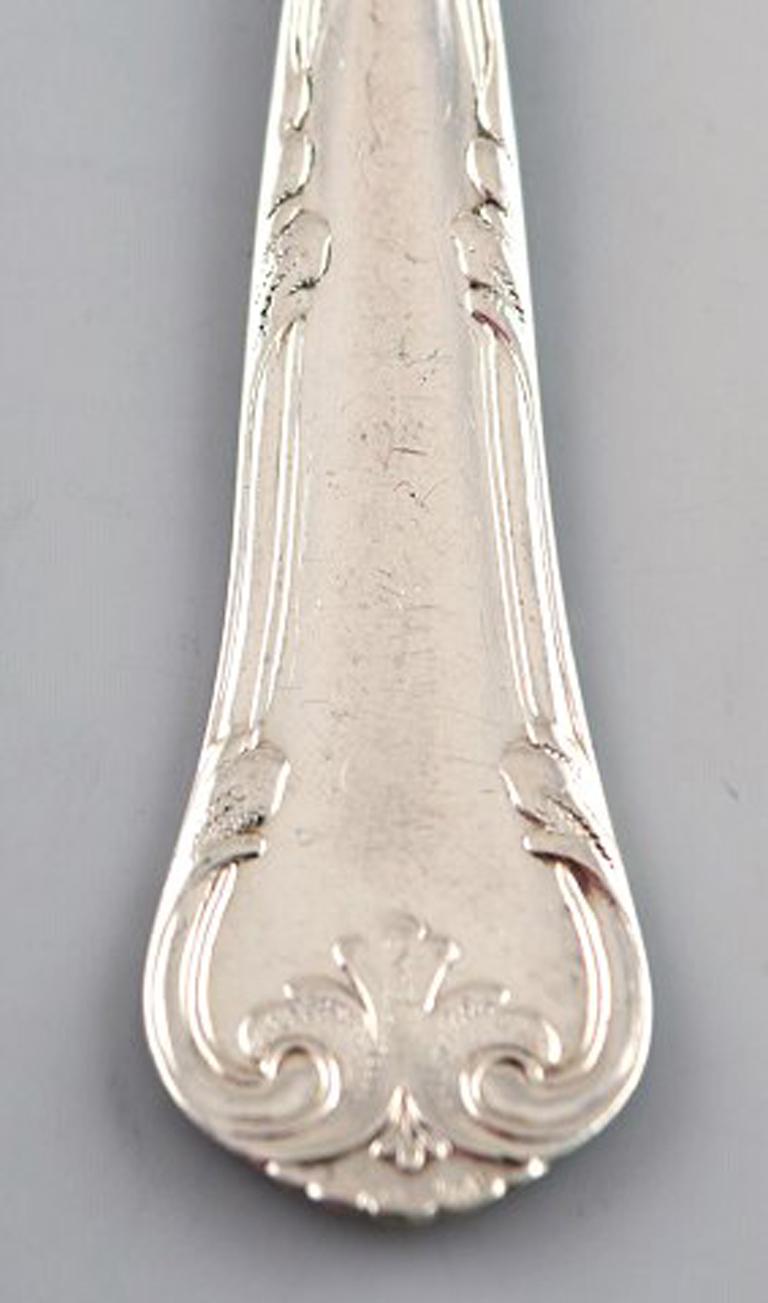 6 Pastry Forks, Cohr, Denmark "Herregaard" Silver Cutlery at 1stDibs