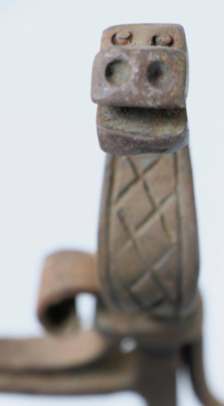 6-Piece Gothic Revival Fireplace Tool Set after Yellin at 1stDibs