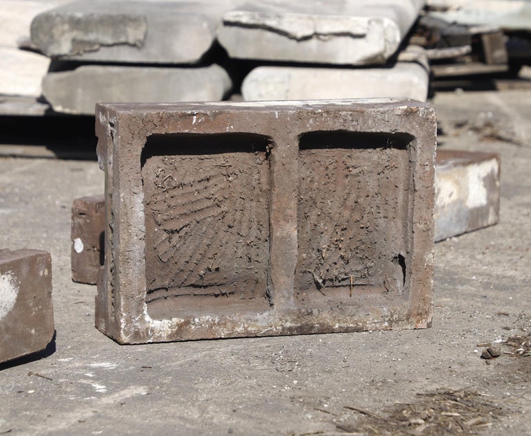 6 Piece-Set Greek Theda Chain Terra Cotta Stone Blocks For Sale at 1stDibs