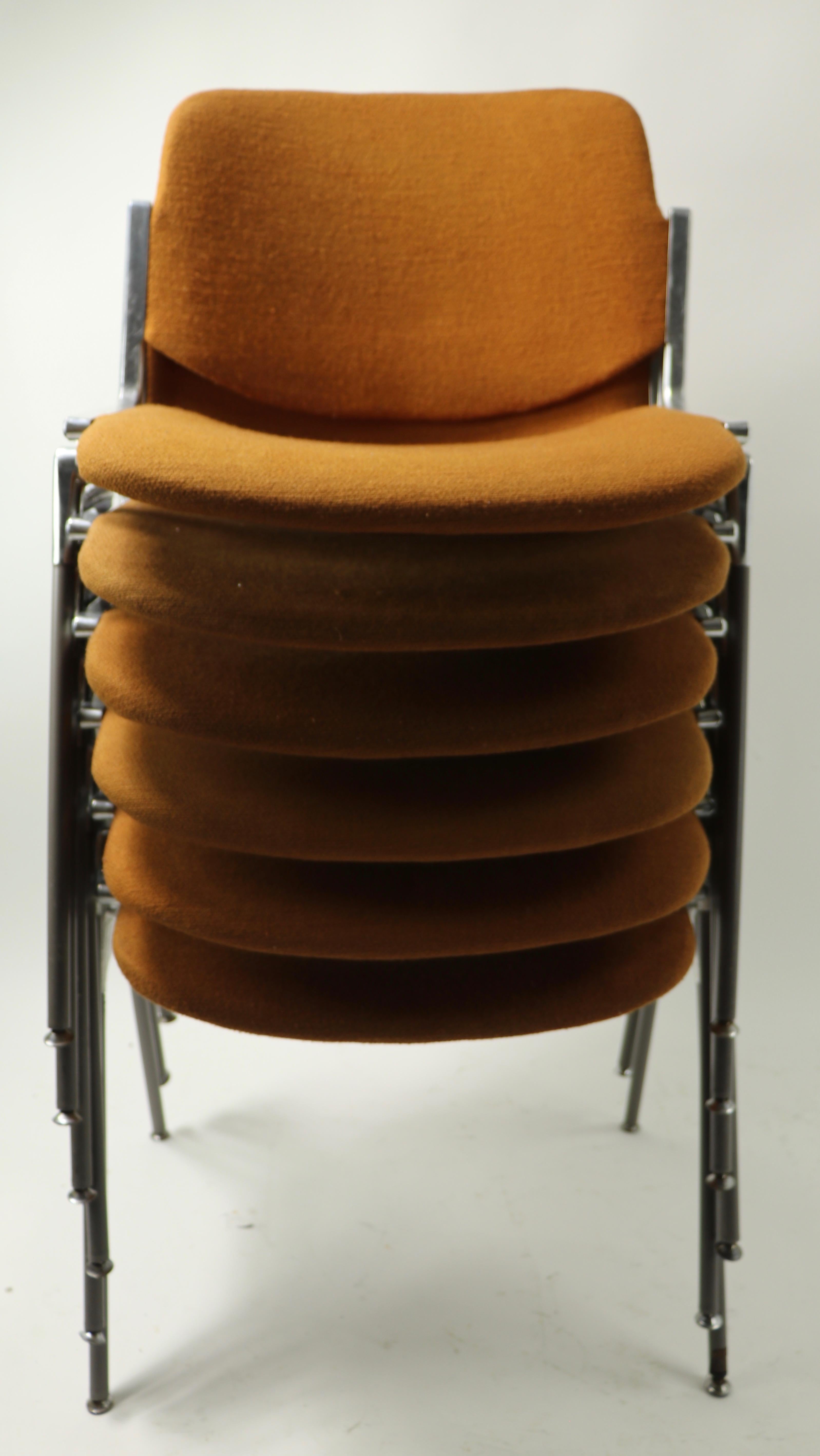 6 Piretti for Castelli Stacking Chairs at 1stDibs