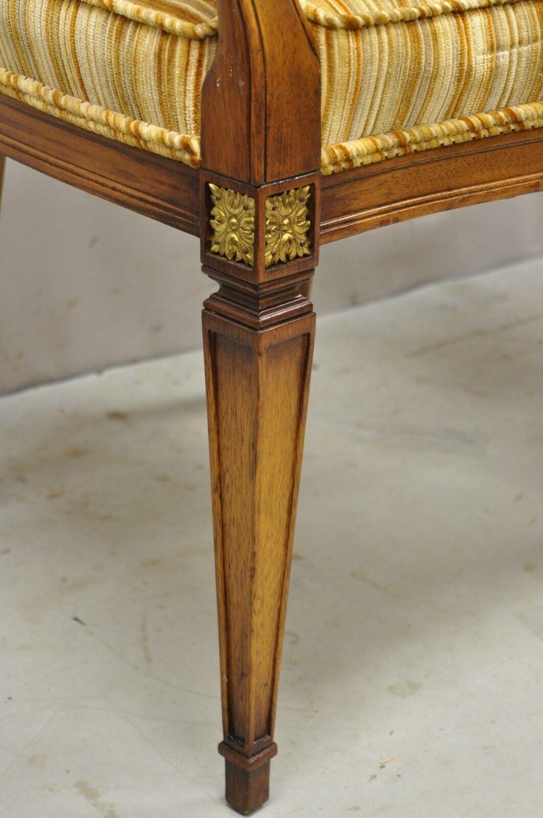 6 Vintage Italian Hollywood Regency Walnut Greek Key Neoclassical ...