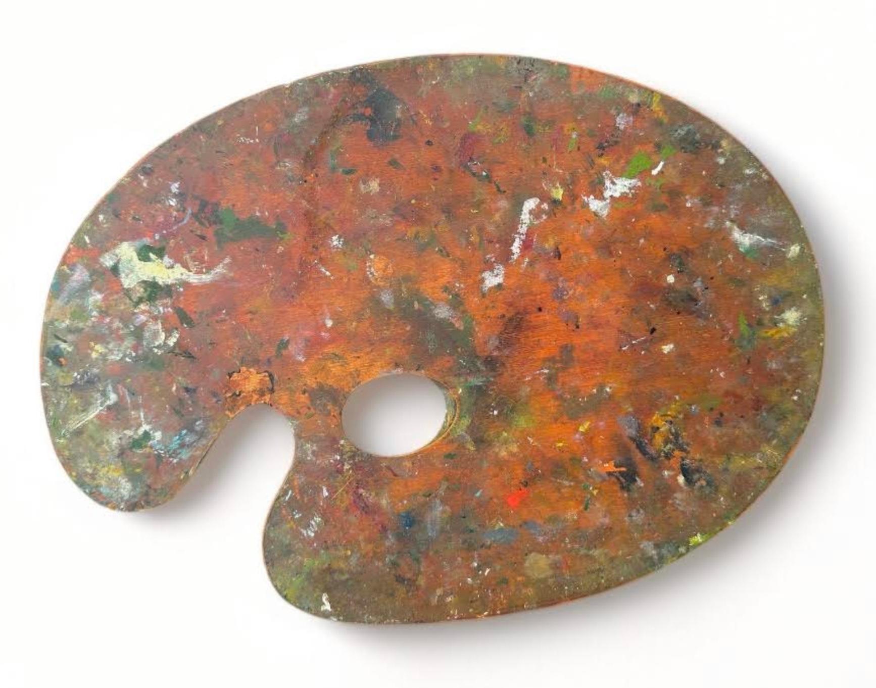 6 Vintage Organic Shaped Artist Palettes For Sale at 1stDibs