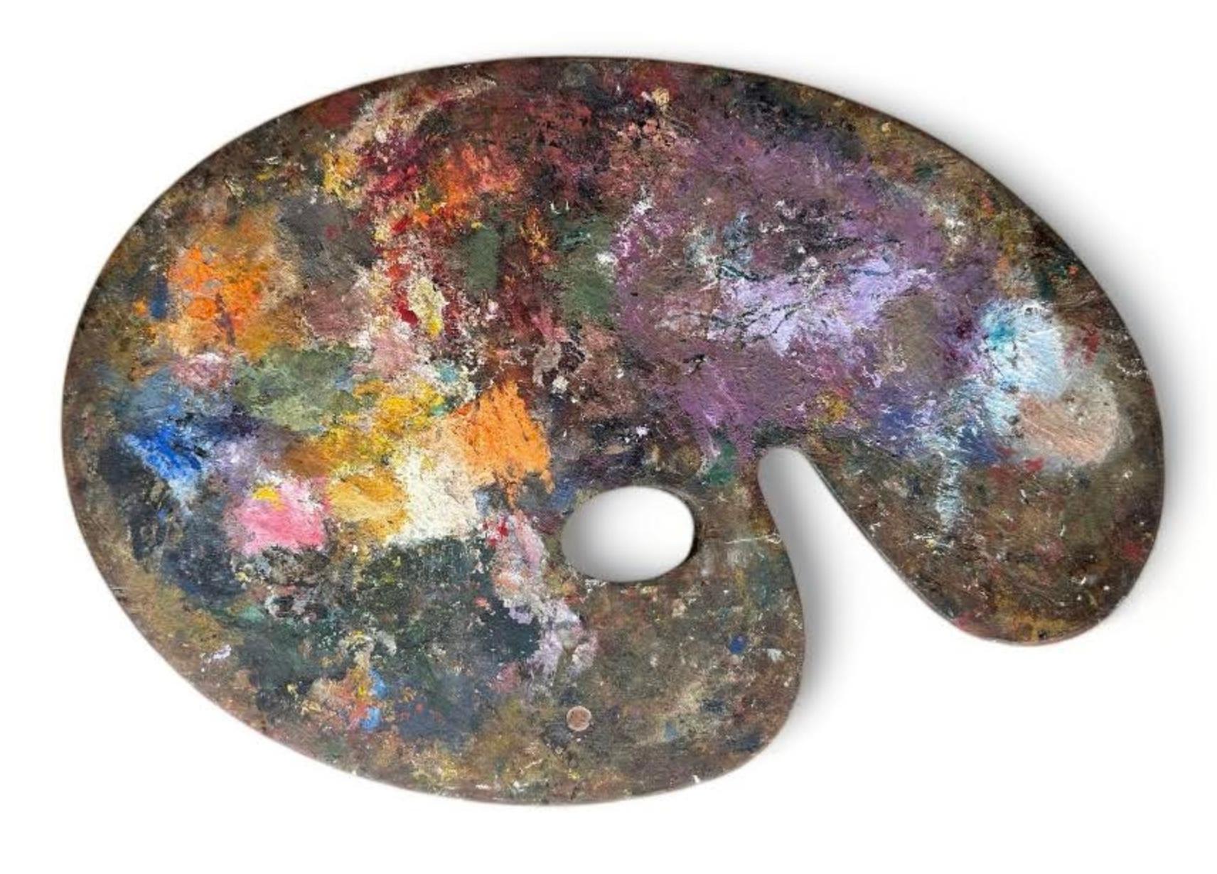 6 Vintage Organic Shaped Artist Palettes For Sale at 1stDibs