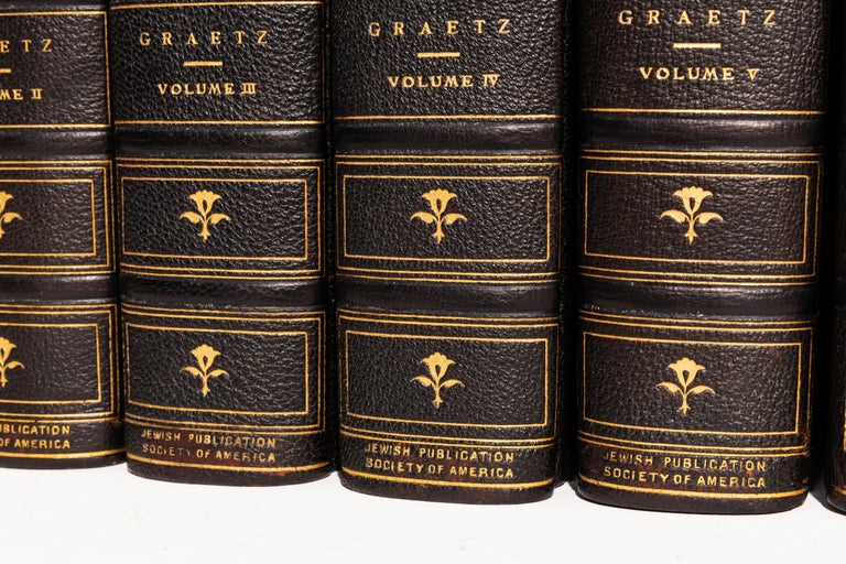 6 Volumes, Professor H. Graetz, History of the Jews at 1stDibs