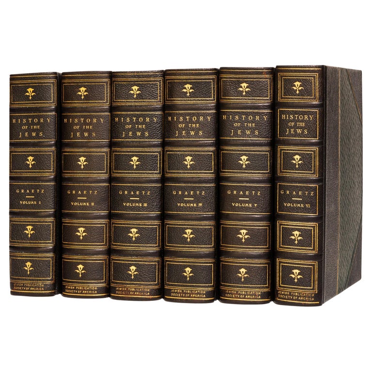 6 Volumes, Professor H. Graetz, History of the Jews at 1stDibs