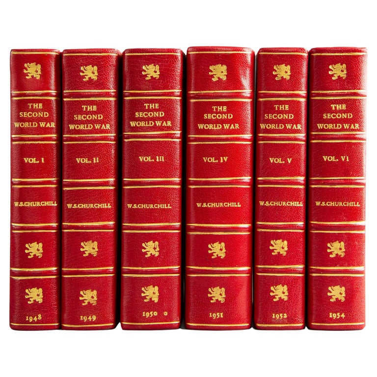 6 Volumes, Sir Winston S.Churchill, Second World War at 1stDibs