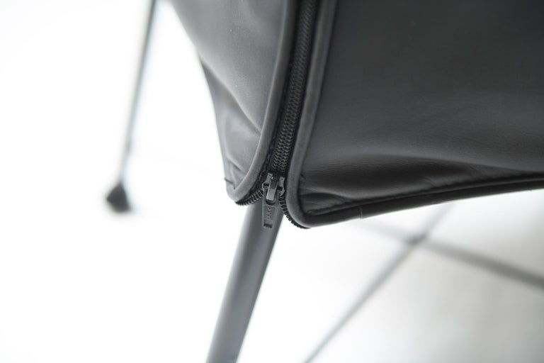 6 x Chaplin Vintage Leather Dining Chairs by Gerard van den Berg for ...