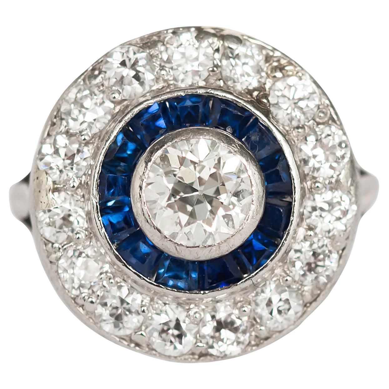 .60 Carat Diamond Platinum Engagement Ring For Sale at 1stDibs | .60 ...