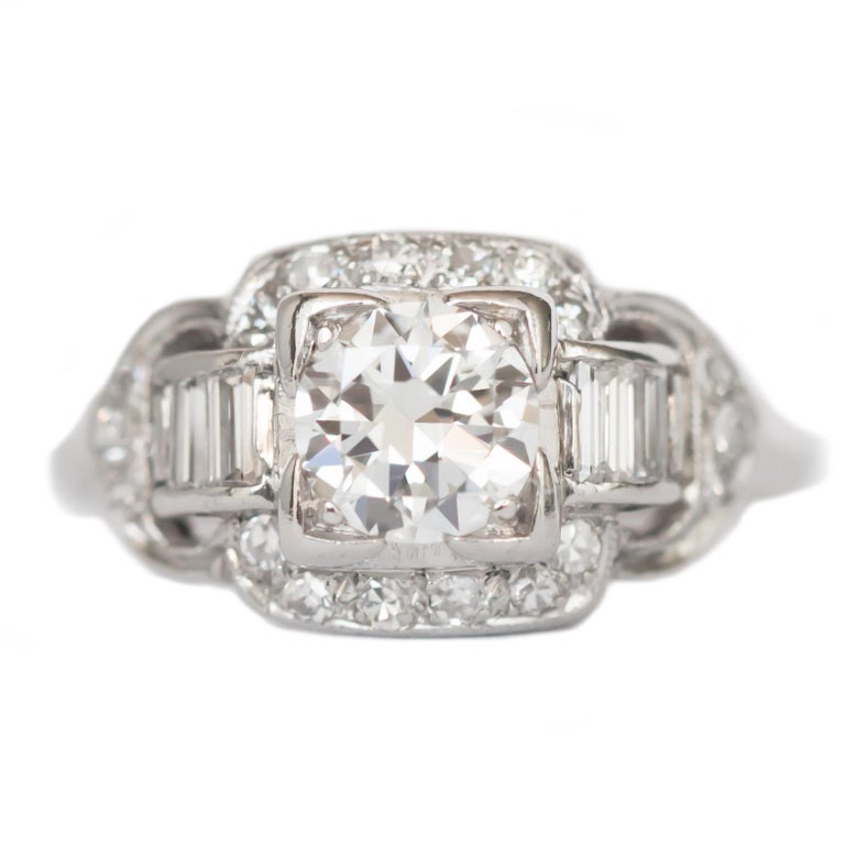 .60 Carat Diamond Platinum Engagement Ring at 1stDibs | .60 carat ...