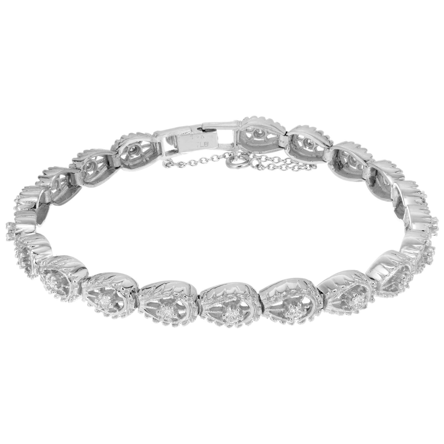 Finest Wide 60 Carats of Diamonds Gold Bracelet For Sale at 1stDibs ...