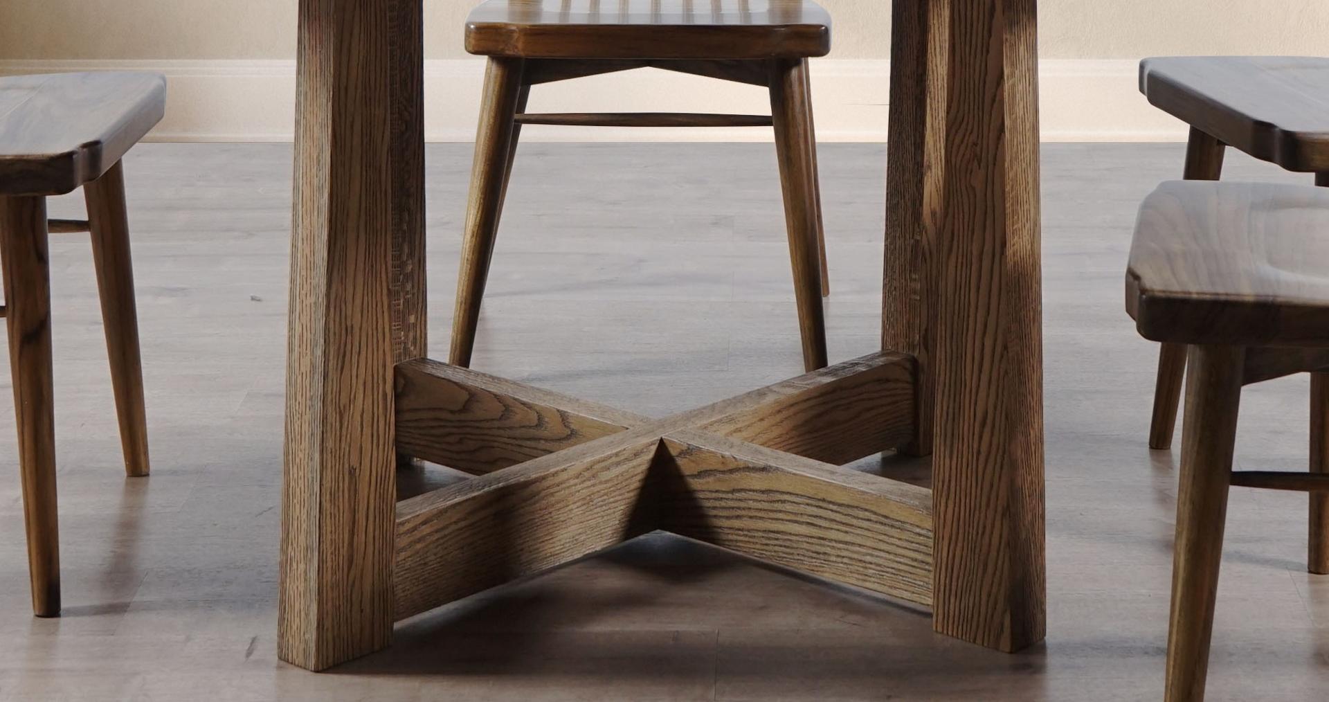 Diameter Solid Oak Dining Table in a Sandblasted Autumn Finish For Sale ...