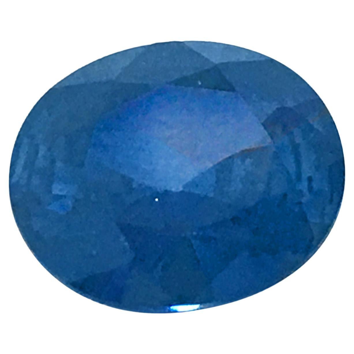 Pierre précieuse saphir bleu naturel AAA non serti de 6,00 carats En ...