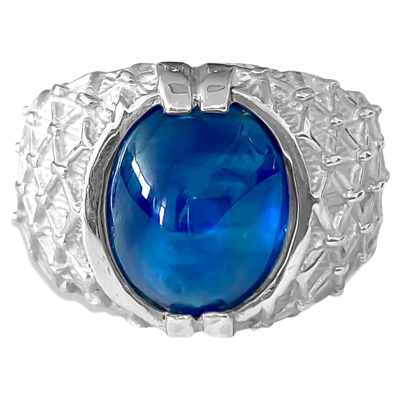 Frank Patania Sr. Sterling Silver Turquoise Santa Fe Gentlemens Ring at ...