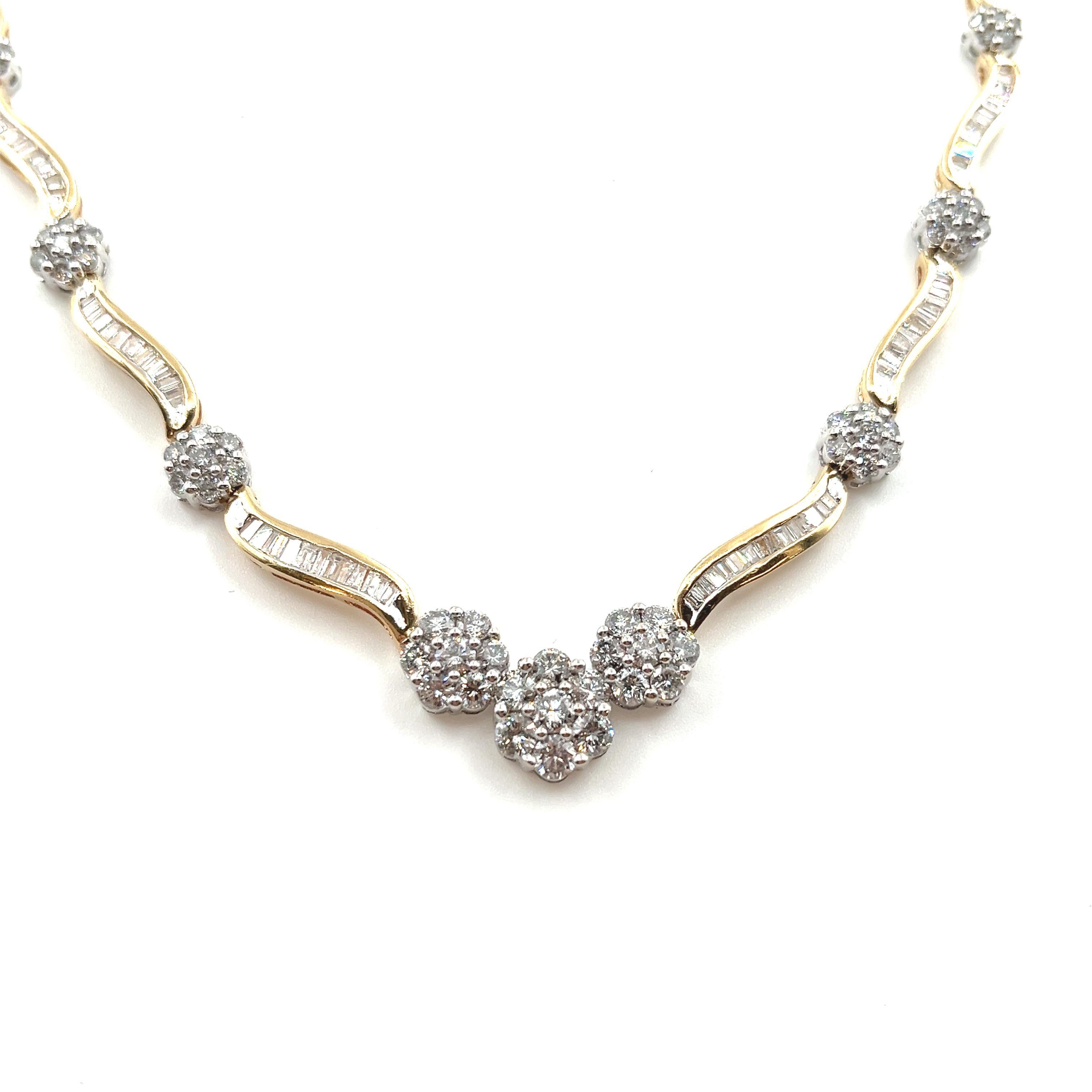 6.00 ct Diamond Necklace For Sale at 1stDibs