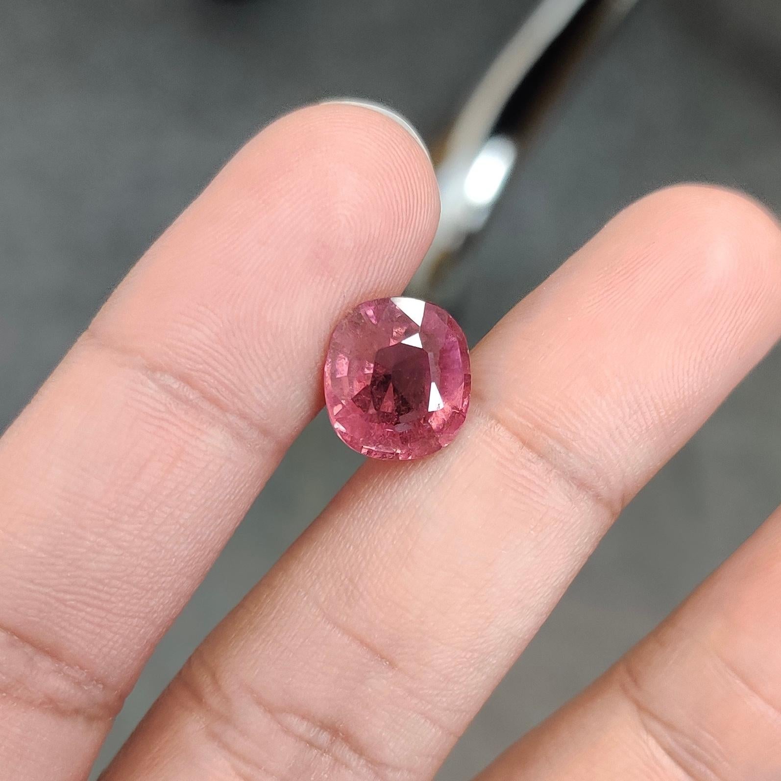 6.08 Carat Natural Stunning Pink Rubellite Tourmaline Gemstone at ...