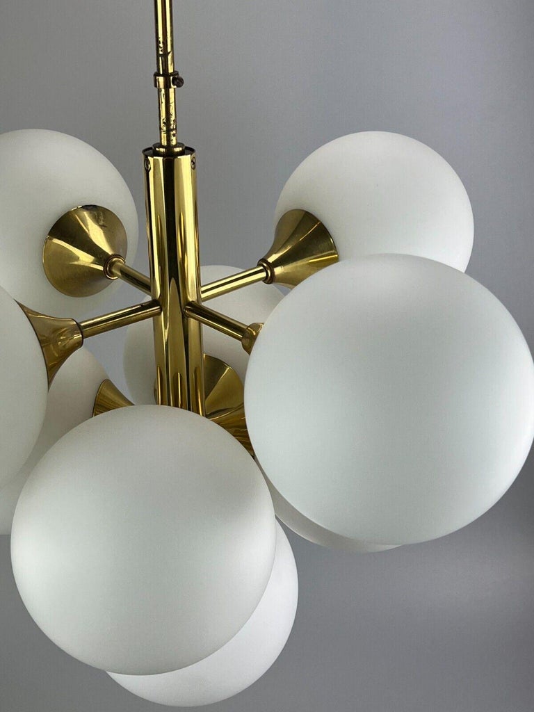 60s 70s 9-Flame Sputnik Chandelier Kaiser Leuchten Opal Glass Design ...