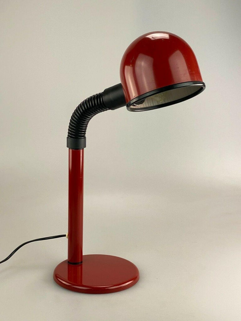 60s 70s Ball Lamp Lamp Light Red Table Lamp Space Age Design 60s 70s ...
